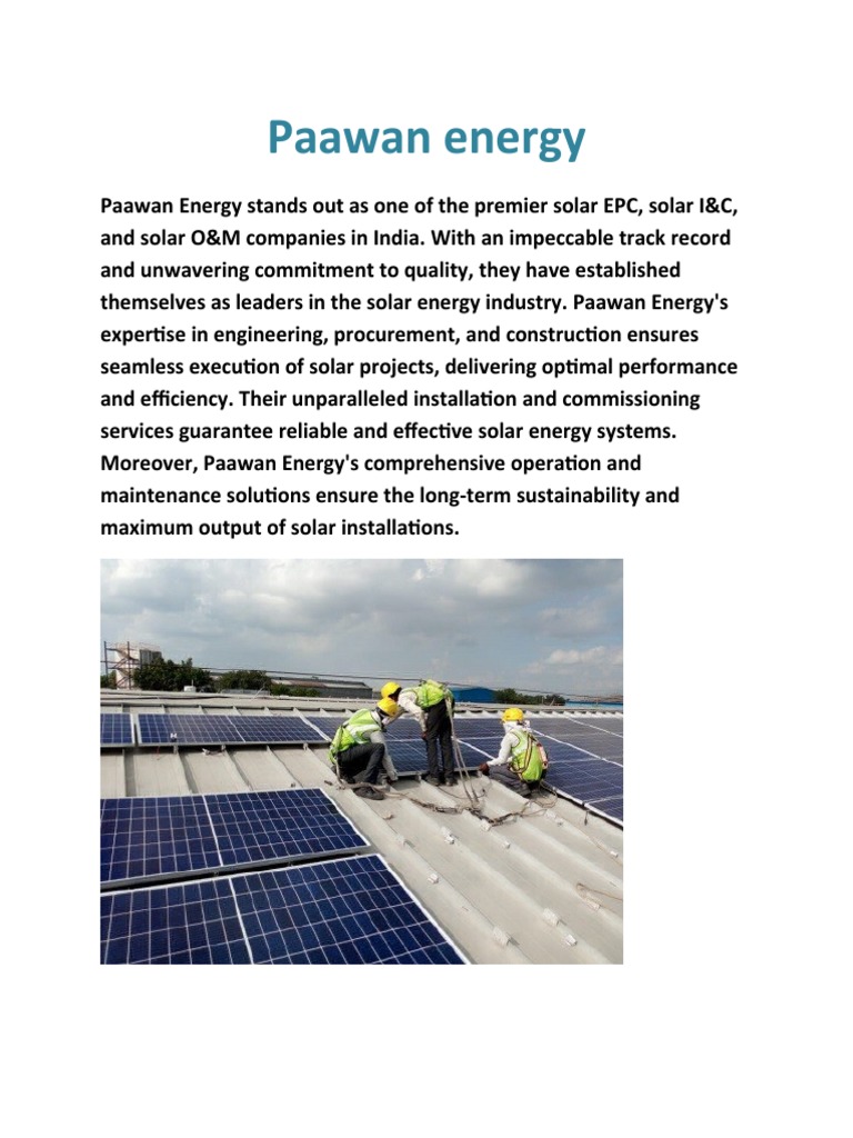 Paawan Energy PDF | PDF