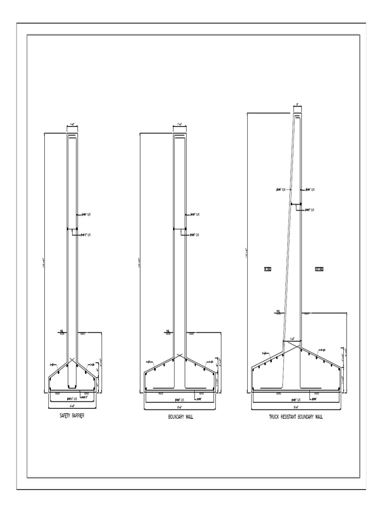Boundary Wall Sections | PDF