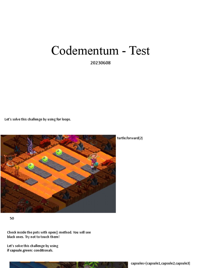 Codementum - Test | PDF | Control Flow | Software Development