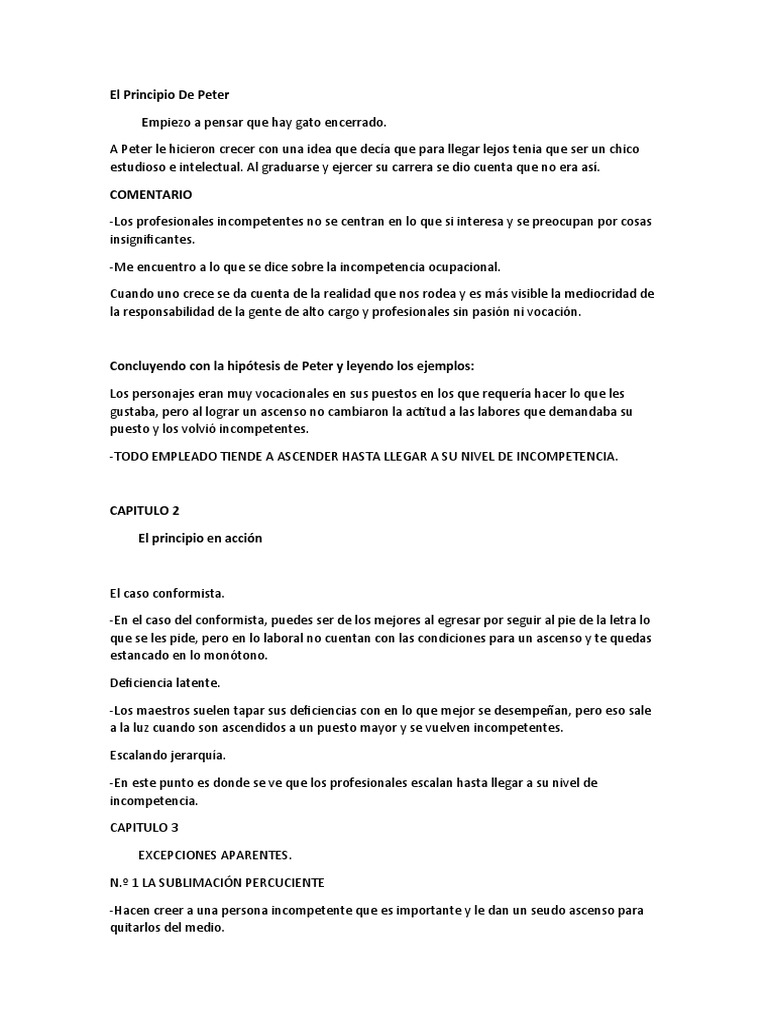 El Principio De Peter | PDF