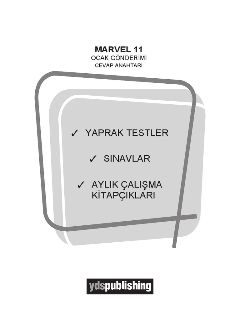 Marvel 11 Ocak 2022-2023 Answer Key | PDF