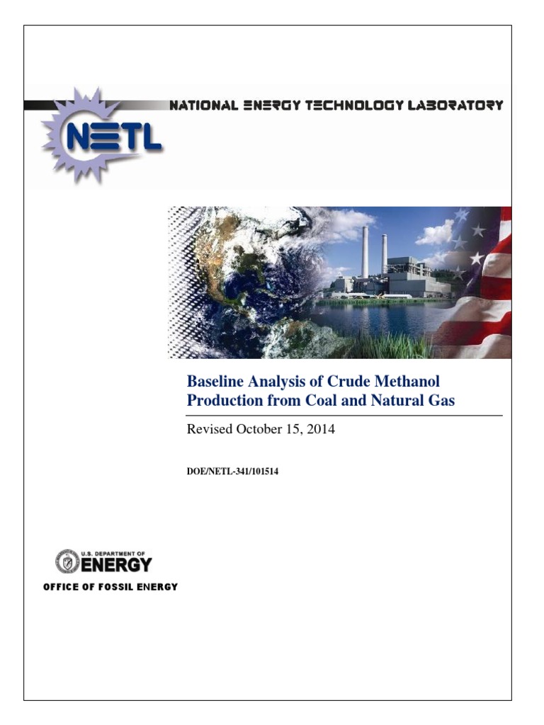 NETL Methanol | PDF | Coal | Carbon Capture And Storage