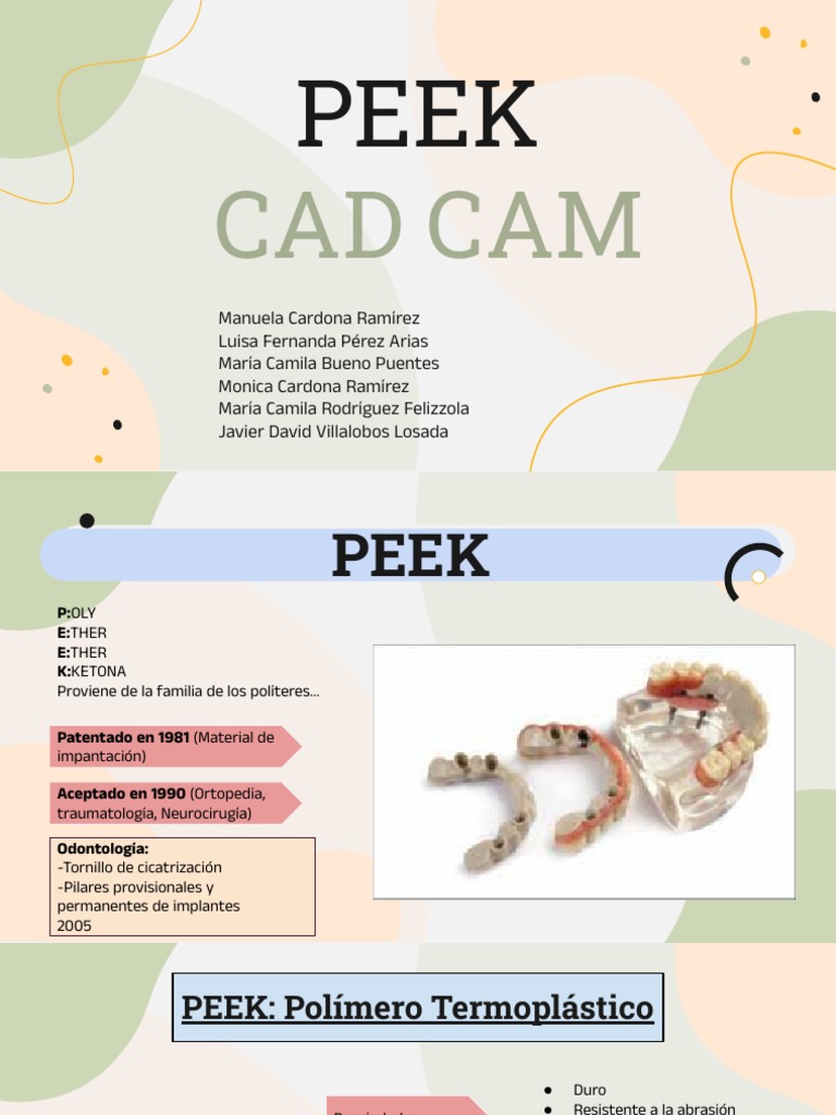 Peek Cad Cam | PDF | Dentadura postiza | Implante dental