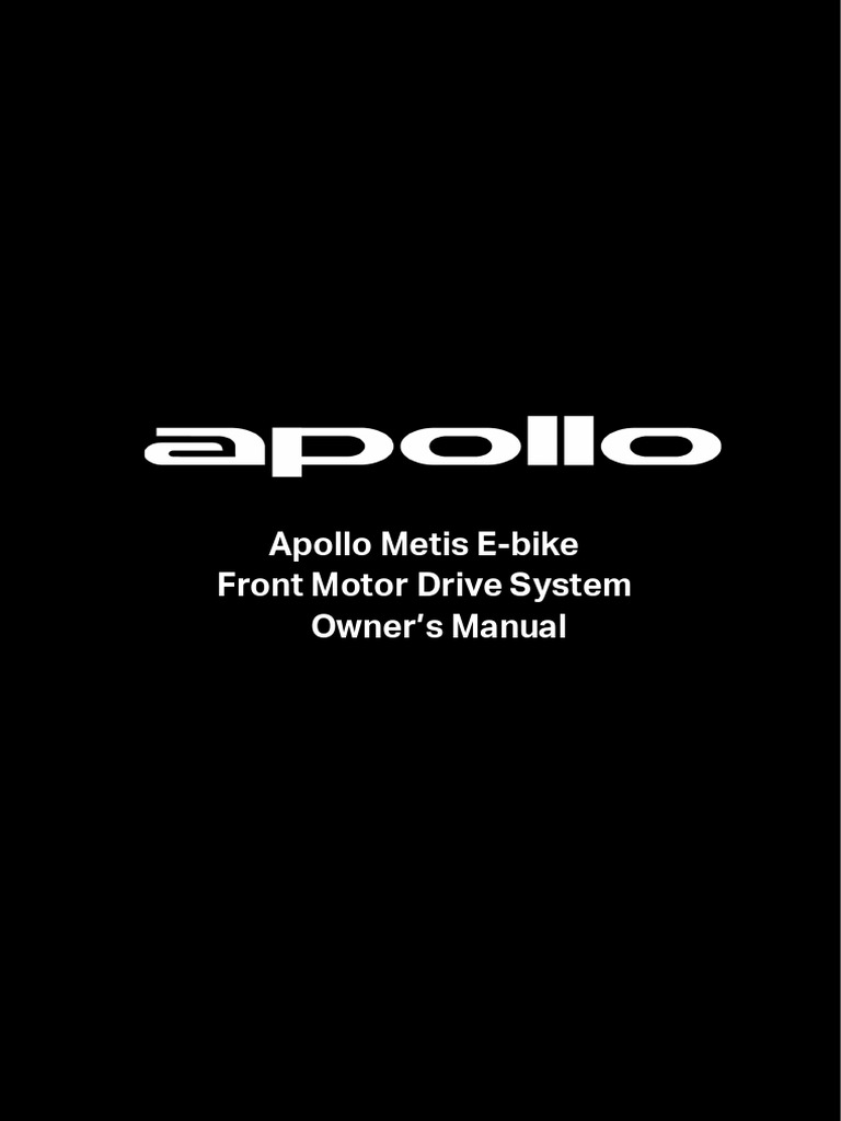Apollo Metis-E Owners Manua Instructions | PDF