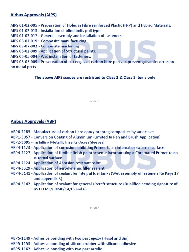 Airbus Approvals | PDF