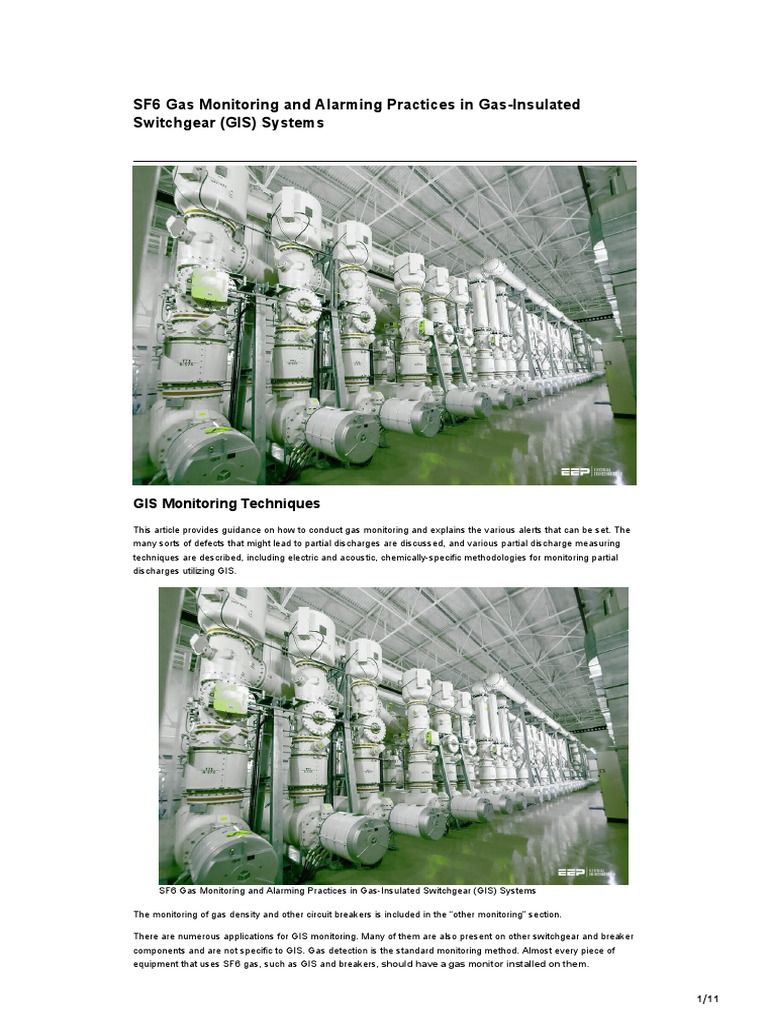 SF6 Gas Monitoring and Alarming | Download Free PDF | Geographic ...