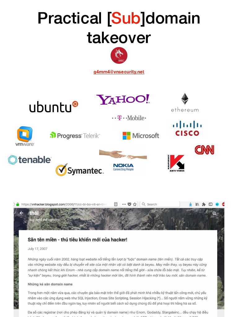 trada7-practical-subdomain-takeover-g4mm4 | PDF