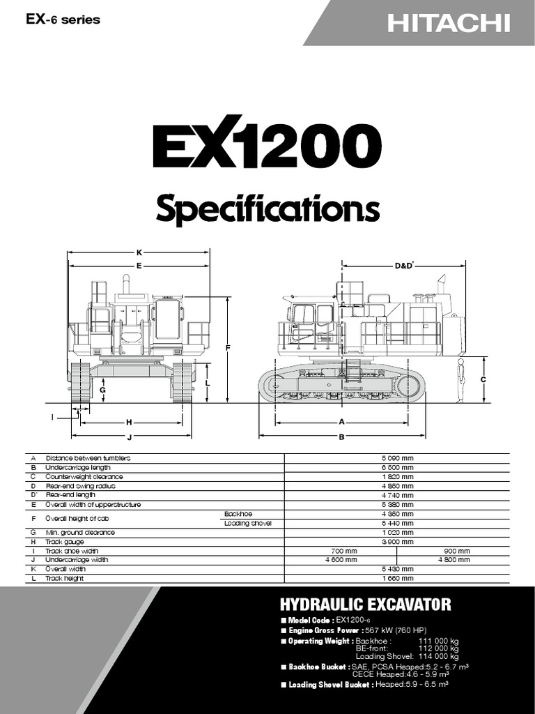 EX1200 6 Specifications | PDF
