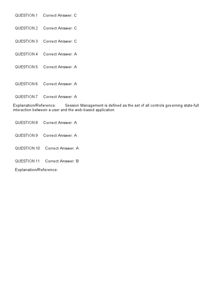 CISSP Exam Practice Questions Review | PDF | Security | Computer Security