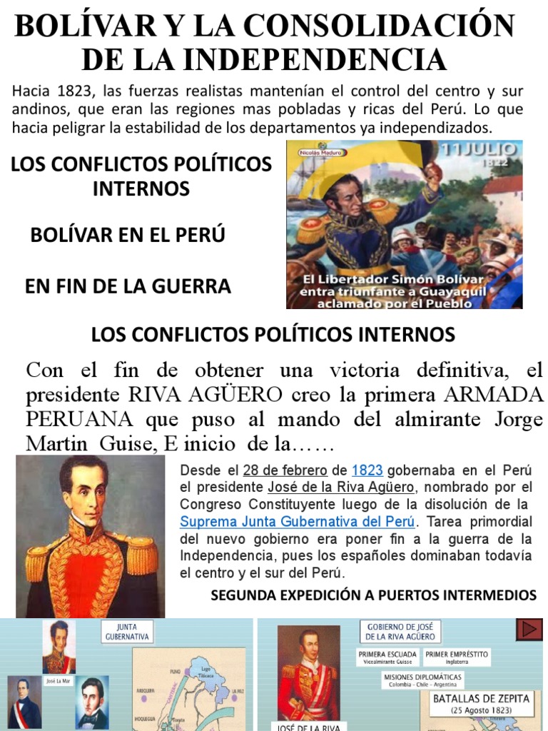 Bolívar y La Consolidación de La Independencia | PDF | Perú ...