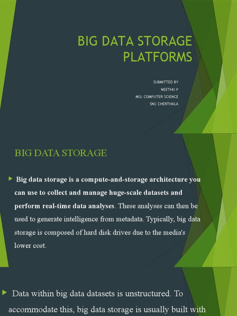 Big Data Storage Platforms | PDF | Big Data | Data