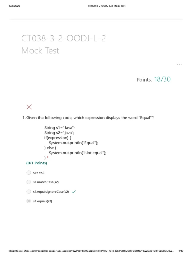 Mock Test 1 Pdf Inheritance Object Oriented Programming Object 0660