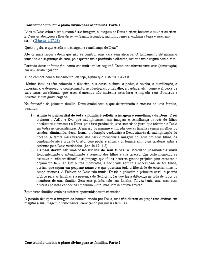 Familia EBL | PDF | Deus | Família