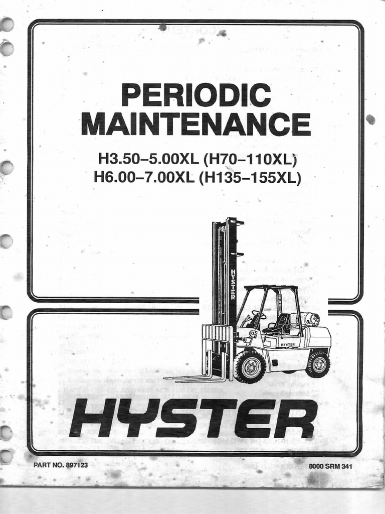 Manual Manutenção Hyster - H70-155XL | PDF