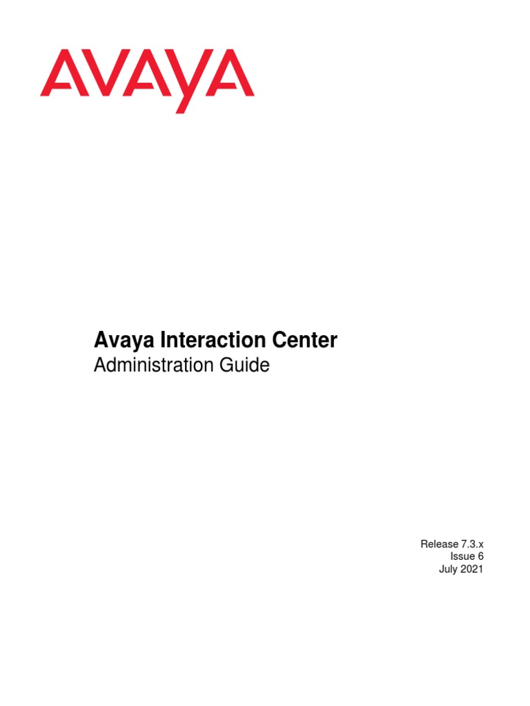 Avaya Interaction Center: Administration Guide | PDF | Software | License