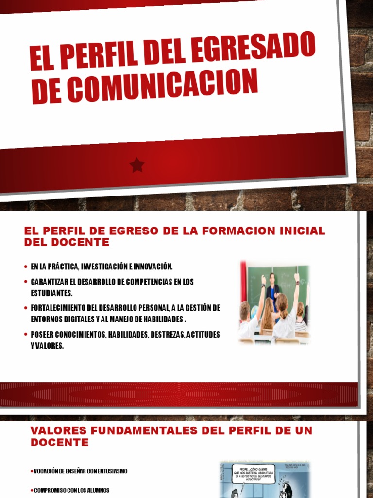 El Perfil Del Egresado de Comunicacion | PDF | Maestros | Enseñando