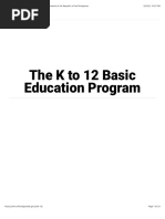 K 12 Framework | PDF | Pedagogy | Curriculum