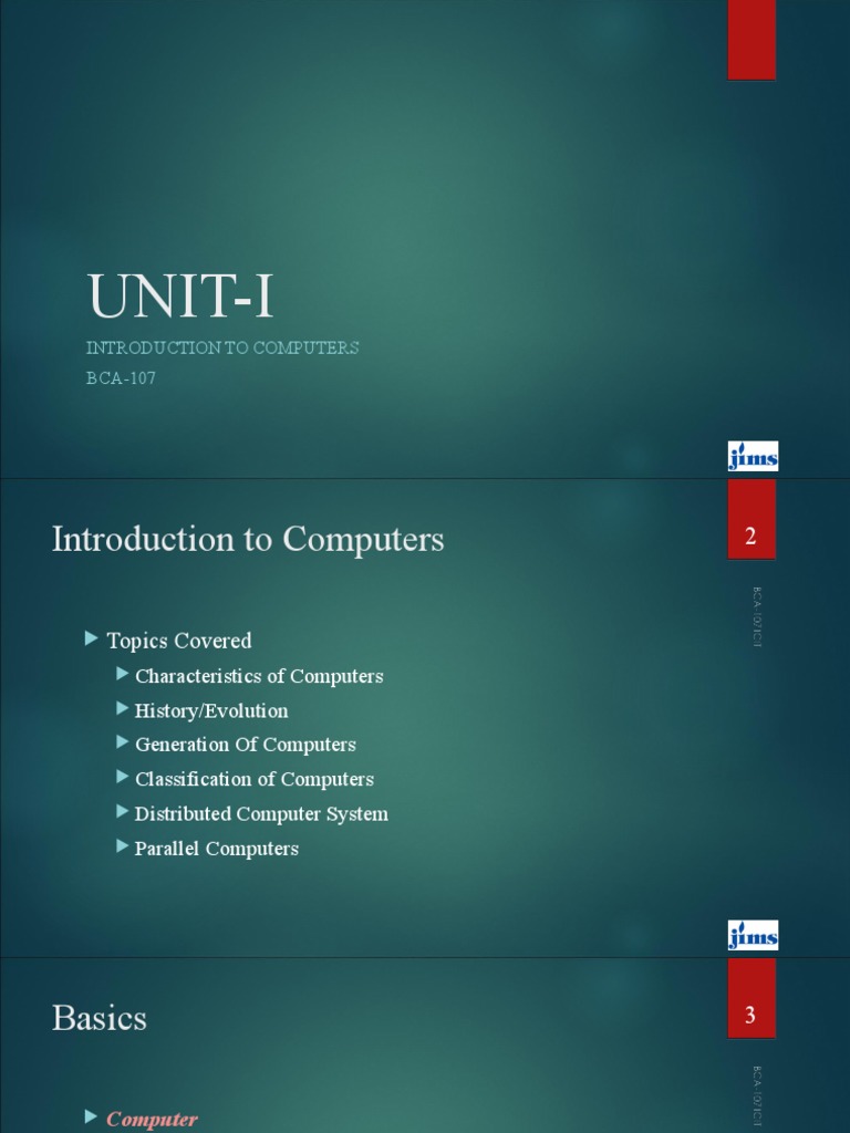 Lecture 1 | PDF | Bit | Input/Output Lecture 1 | PDF | Bit | Input/Output