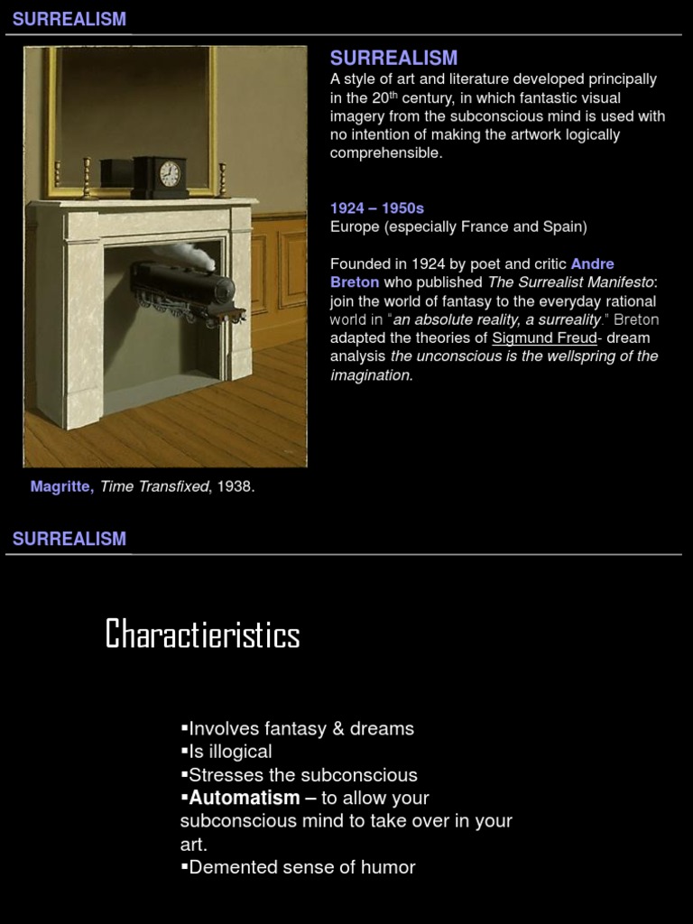 Surrealism 10 Art | PDF | Surrealism | Unconscious Mind