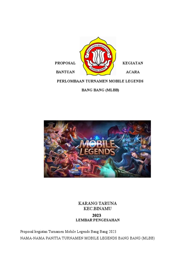 Turnamen Mobile Legends 2023 Binamu | PDF