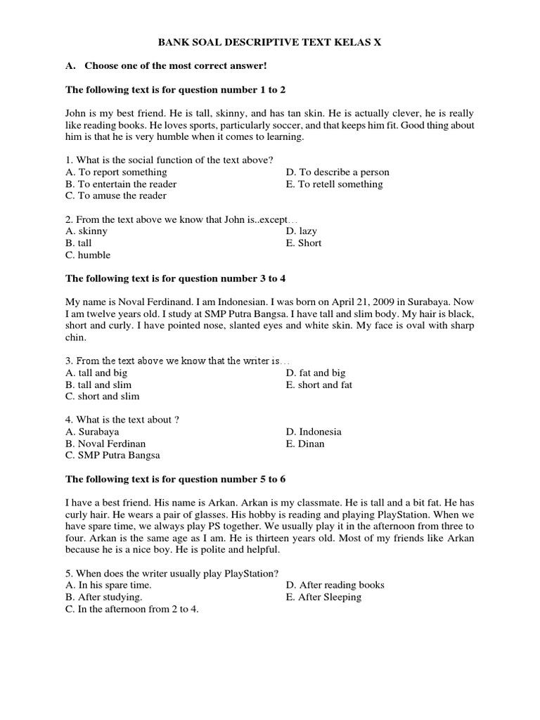 Descriptive Text Exercises for Grade 10 | PDF | Venice | Angkor Wat