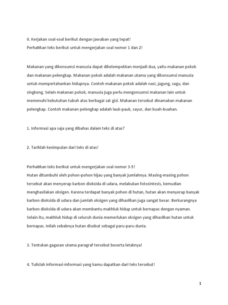 Tugas BI | PDF | Kesehatan Holistik