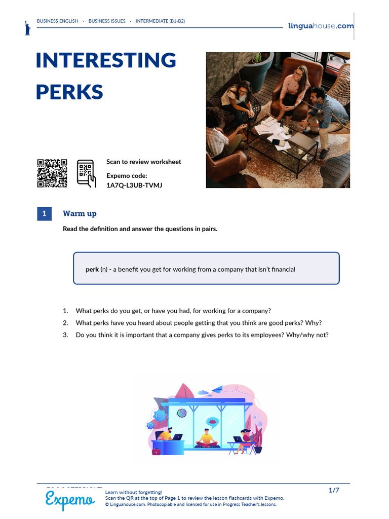 Understanding Employee Perks in English | PDF | Vocabulary | Car