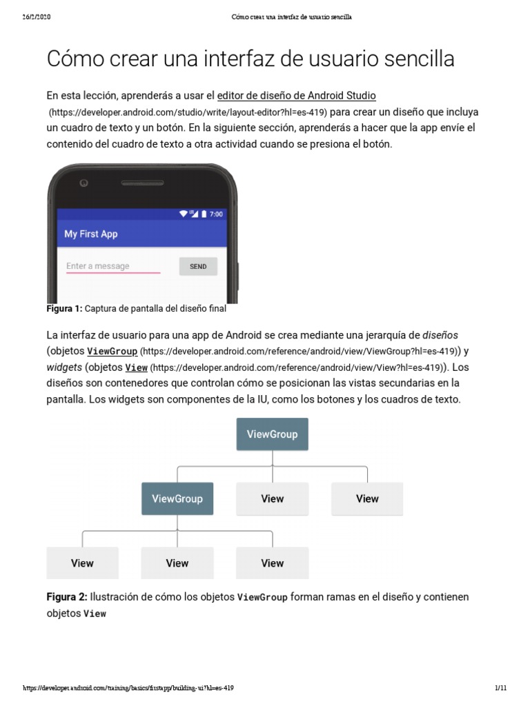 Cómo Crear Una Interfaz de Usuario Sencilla | PDF