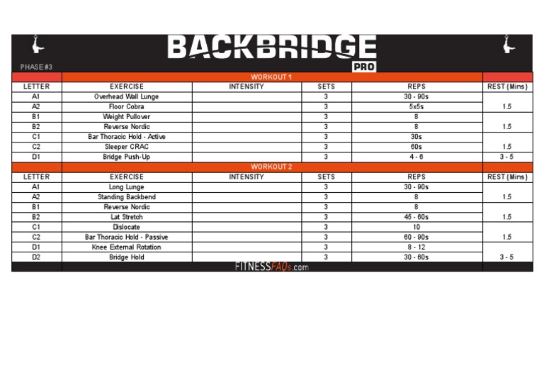Back Bridge Pro - Phase #3 | PDF