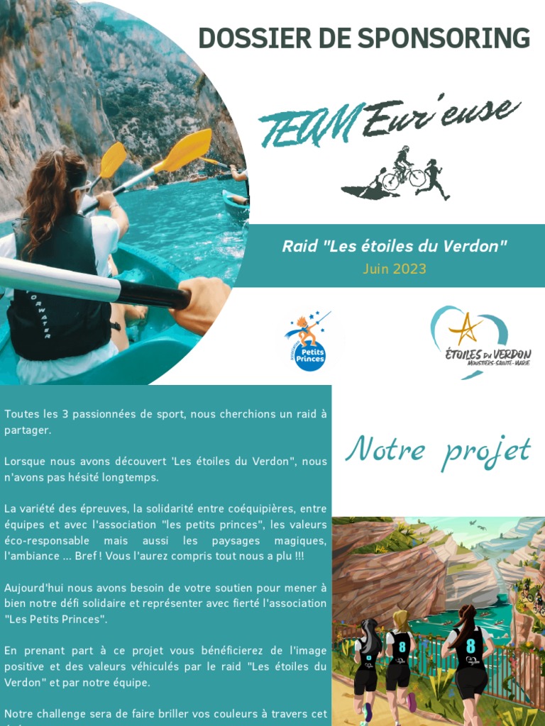 Dossier de Sponsoring Sportif 2023 | PDF | Sciences sociales | Bien-être