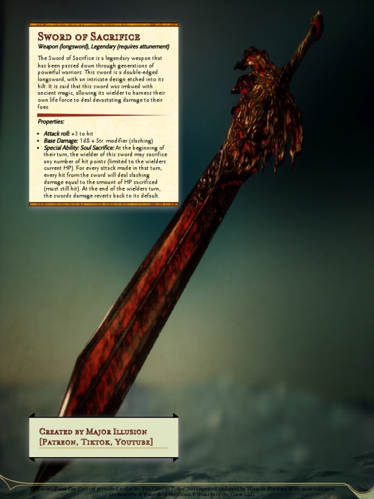Sword of Sacrifice | PDF