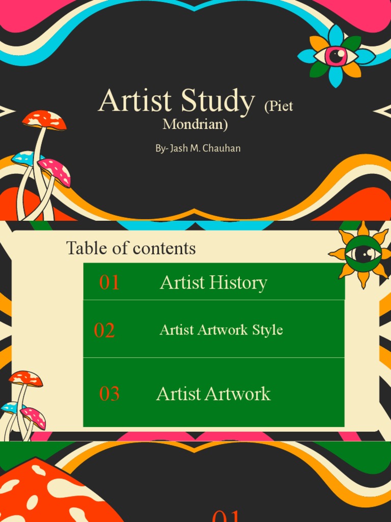 Artist Study Piet Mondrian Pdf Paintings Vision