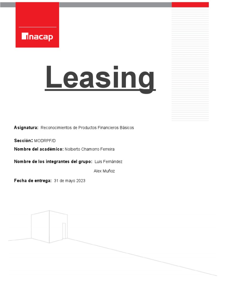 Informe Leasing | PDF | Economias | Dinero