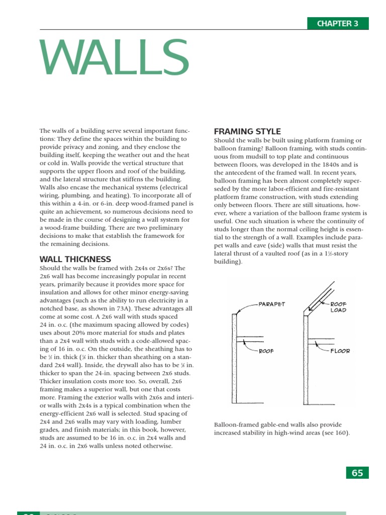 Balloon Framing | PDF | Framing (Construction) | Wall