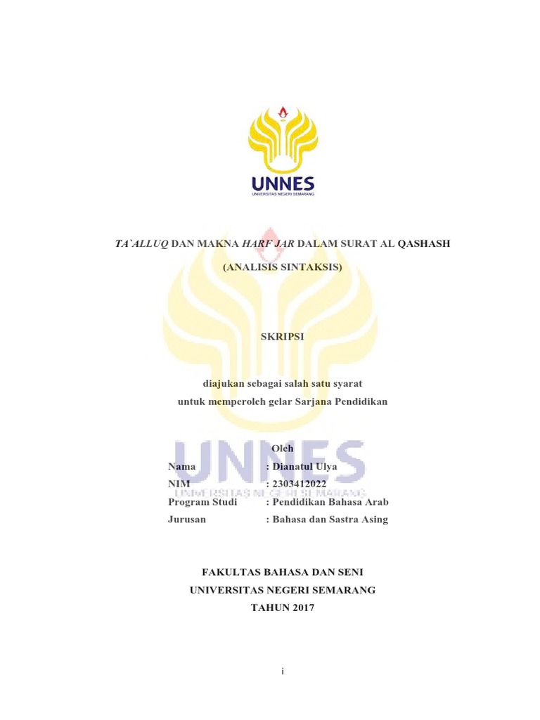 Ta'Alluq Dan Makna Harf Jar Dalam Surat Al Qashash | PDF