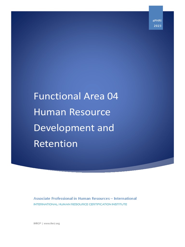 2023 aPHRi Workbook Module 4 Preview | PDF | Performance Appraisal | Goal