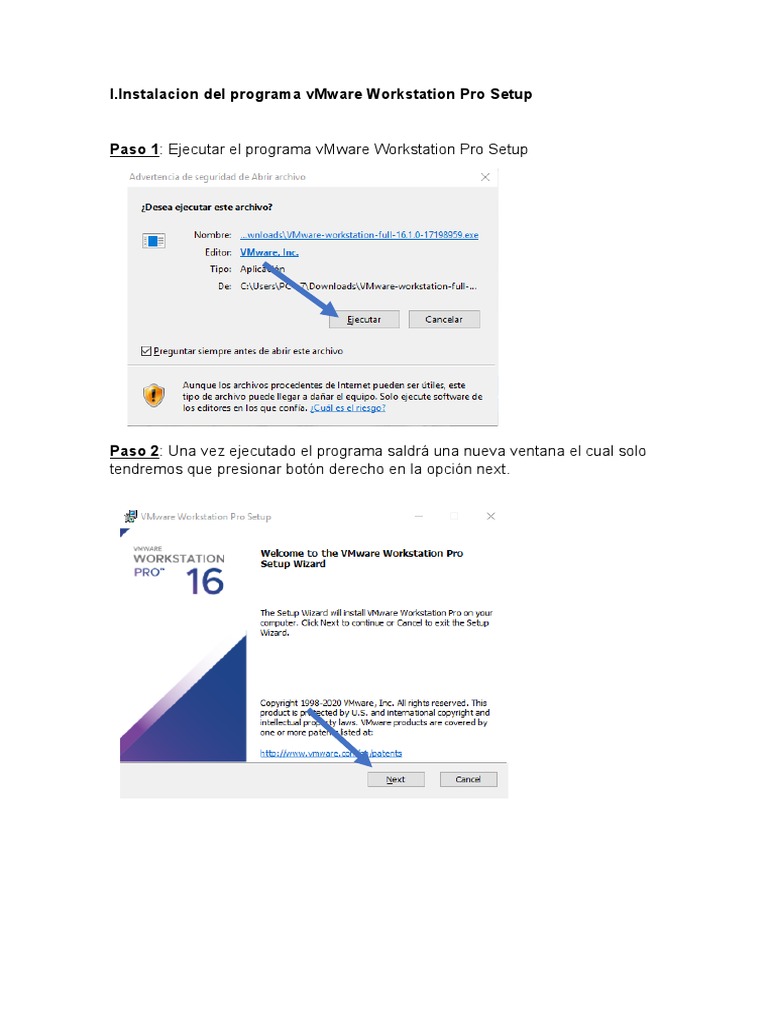 Instalacion Del Programa Vmware Workstation Pro Setup Terminado | PDF | Ventana (informática ...