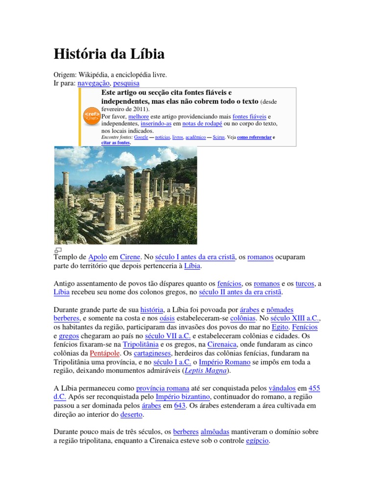 História da Líbia | Líbia | Relações internacionais