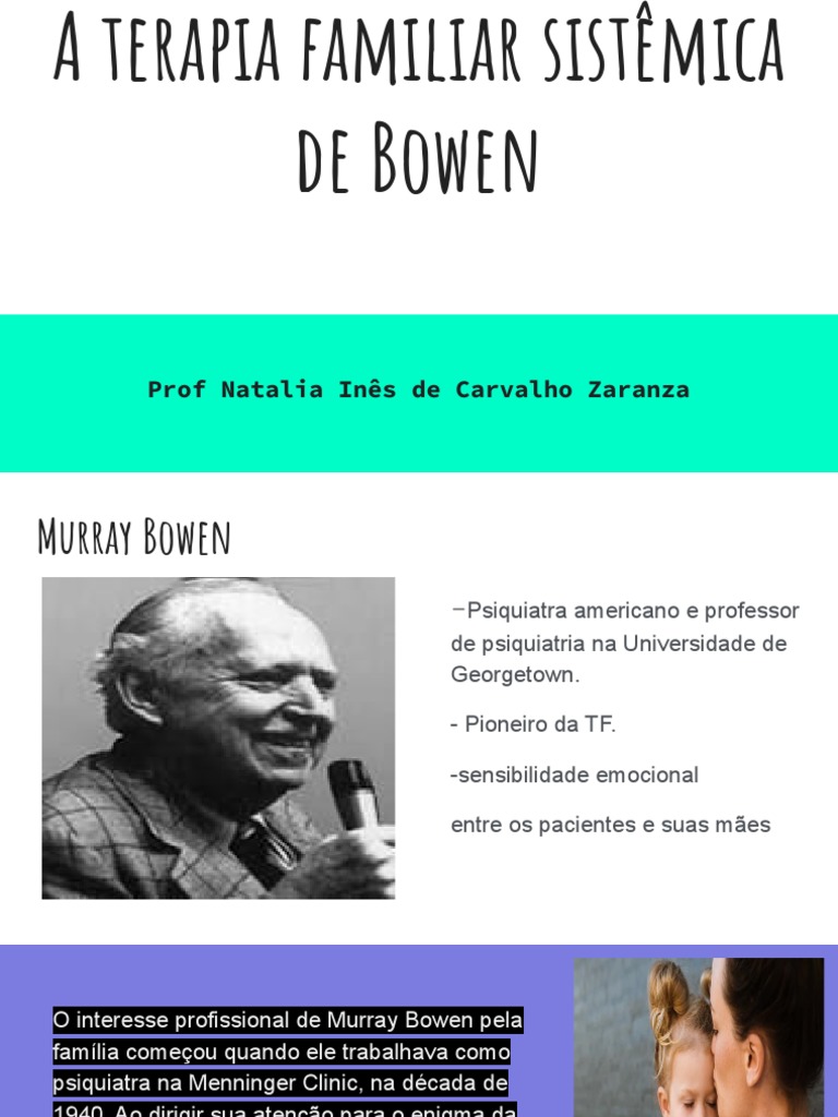 A Terapia Familiar Sistêmica de Bowen | PDF
