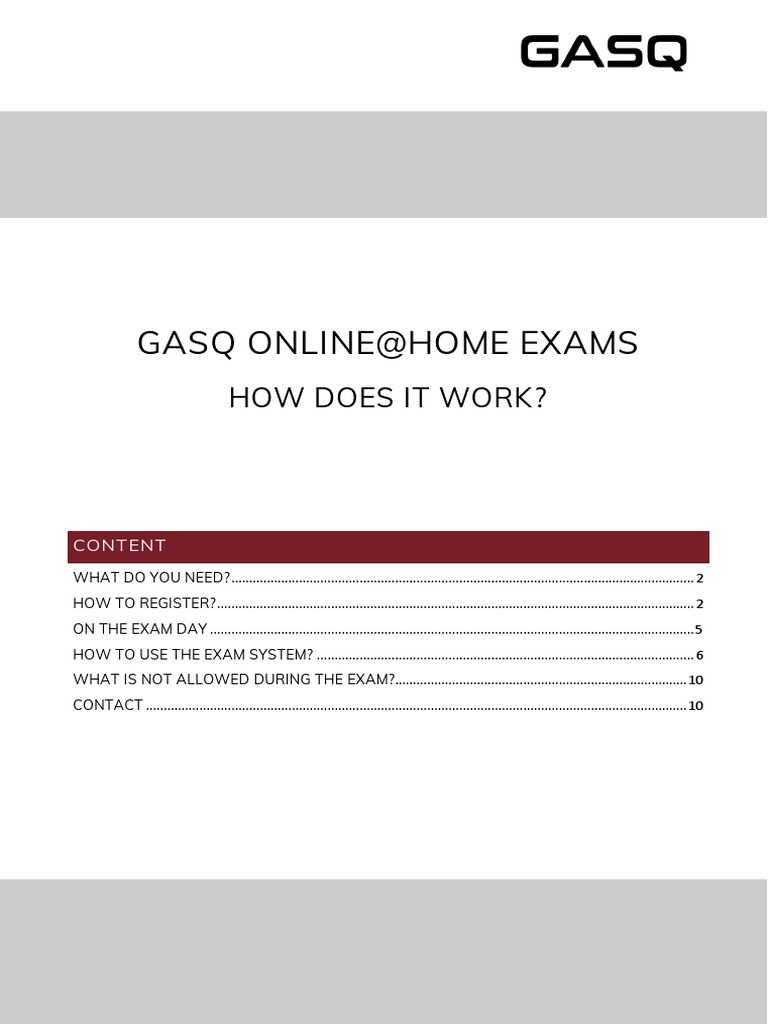 Gasq Remote Exam | PDF | Laptop | Internet
