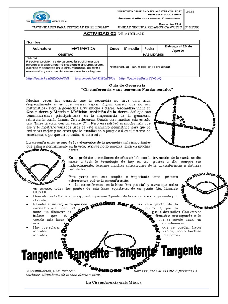 Actividad-02-Anclaje-Circunferencia-Y-Sus-Angulos 2 | PDF | Geometría ...