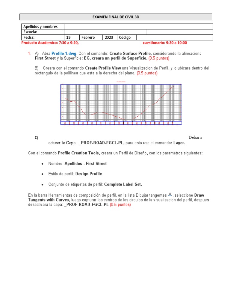 Producto Academico Examen Final de Computacion II Civil 3d Eche | PDF | Informática