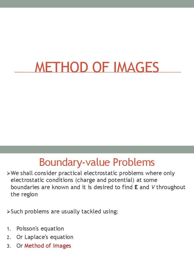Lecture-23 Method of Images | PDF | Plane (Geometry) | Theoretical Physics