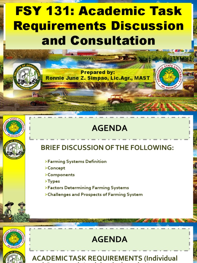 FS Concepts, Definitions, Academic Task Requirements Discussion and ...