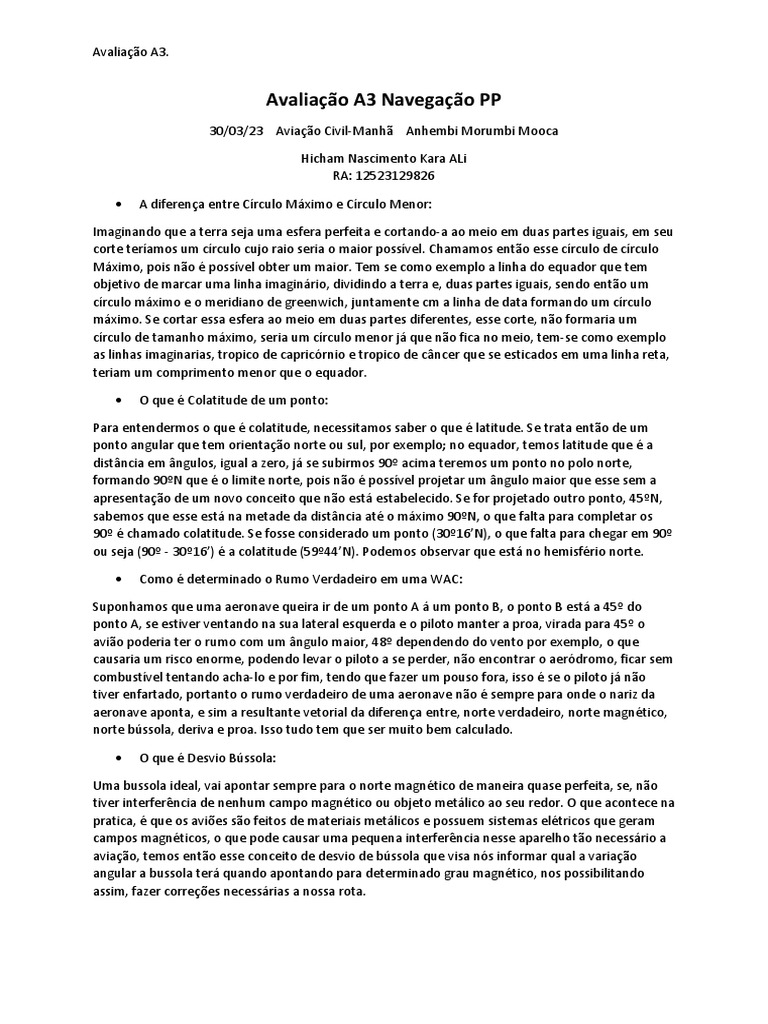 O que é Colatitude na Navegação | PDF | Bússola | Magnetismo