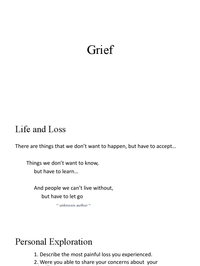 Grief | PDF | Grief | Psychology