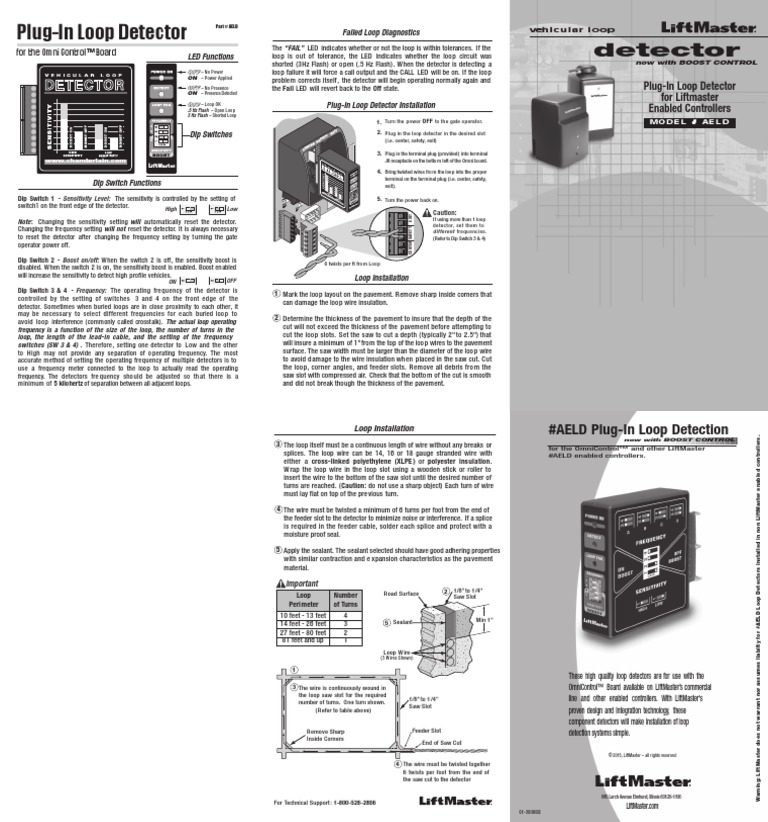 AELD Elite Plug-In Loop Detector 0150969 | PDF | Wire | Manufactured Goods