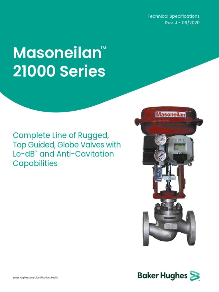 Catalogo 21K Masoneilan | PDF | Valve | Manufactured Goods