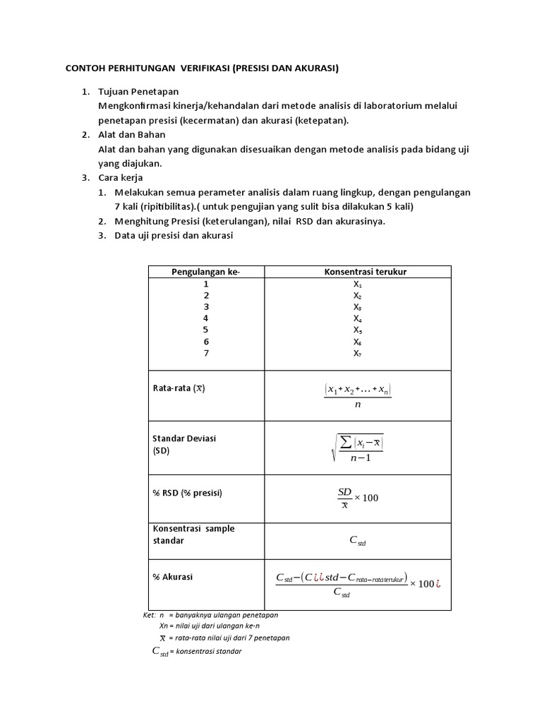 Contoh Perhitungan Verivikasi | PDF