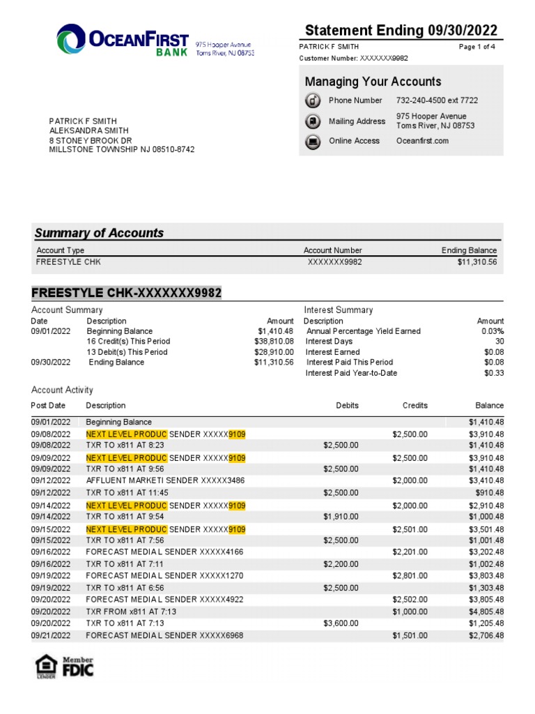 Checking | PDF | Receipt | Debits And Credits